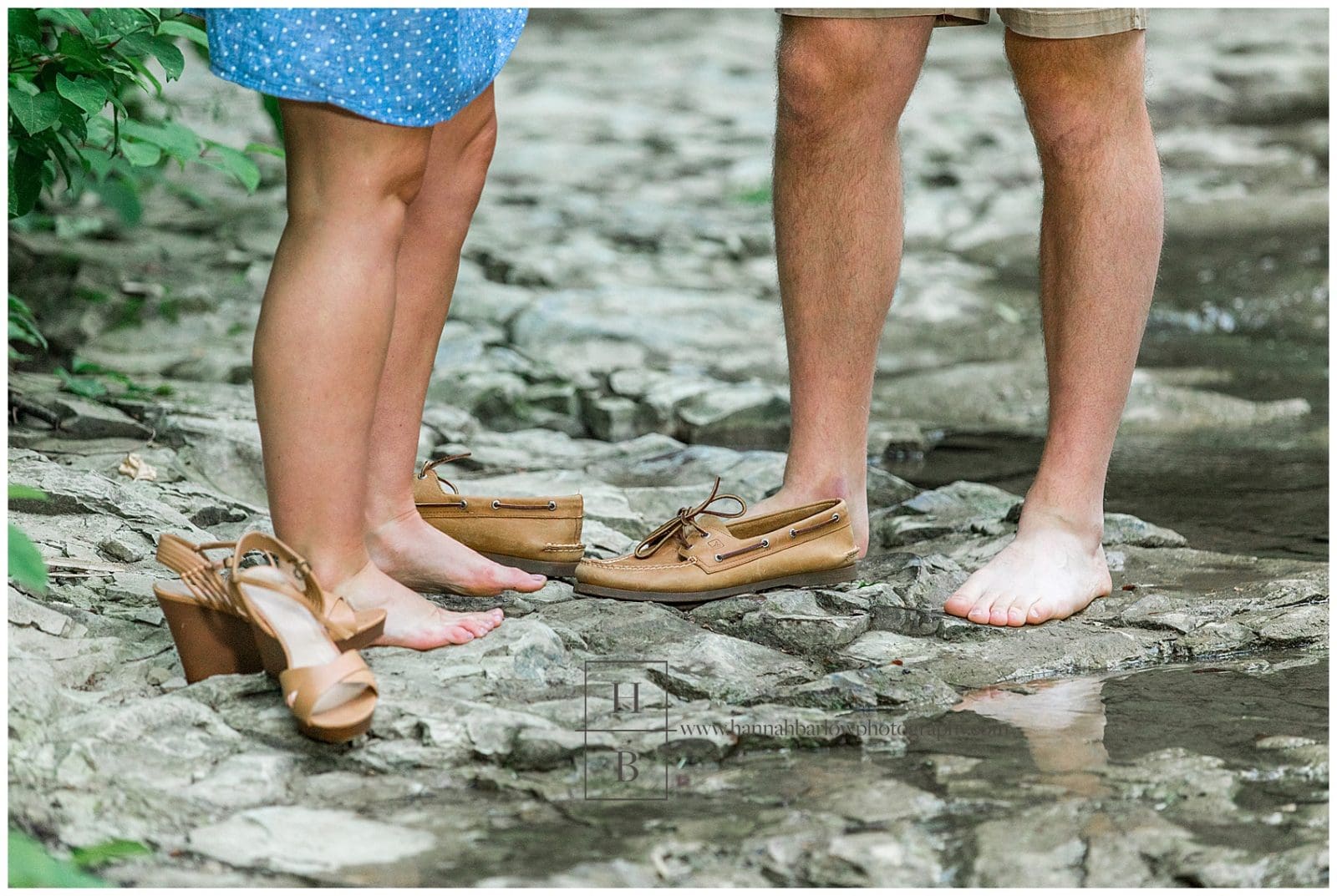 Summer Waterfall Engagement Photos - Hannah Barlow Photography