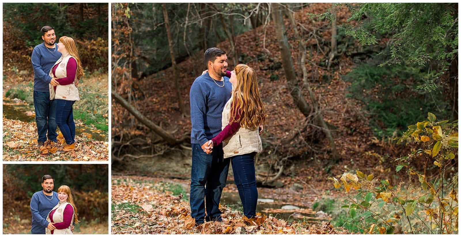 Fall Foliage Wheeling WV Engagement Photos - Hannah Barlow Photography