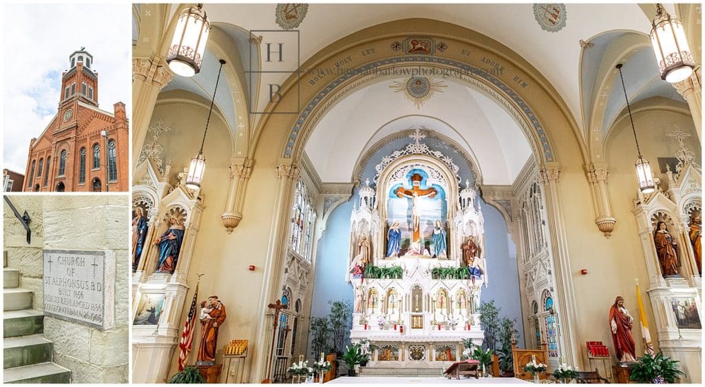 St. Alphonsus and Glessner Auditorium Wheeling Wedding - Hannah Barlow ...
