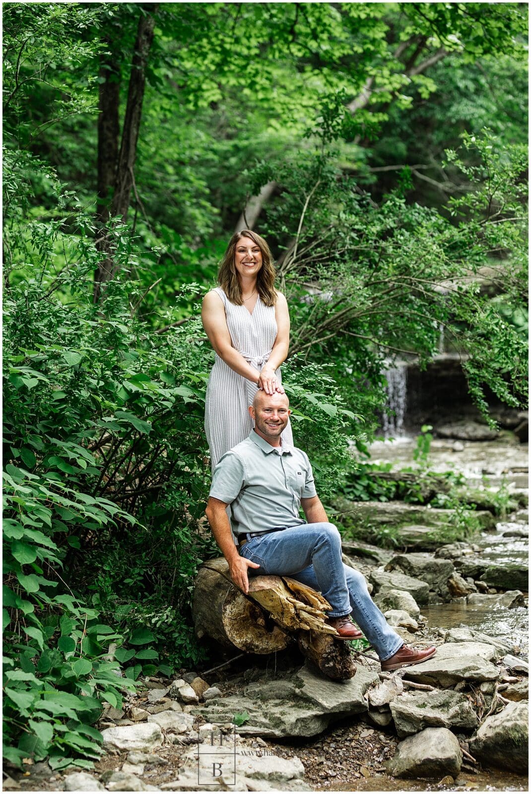 Foresty Waterfall Engagement Photos | Hannah Barlow Photography ...