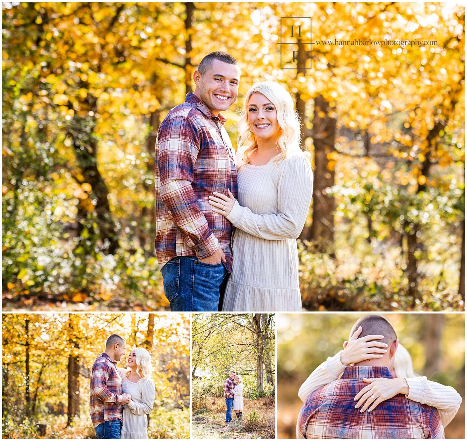 Autumn Golden Hour Engagement Photos - Hannah Barlow Photography